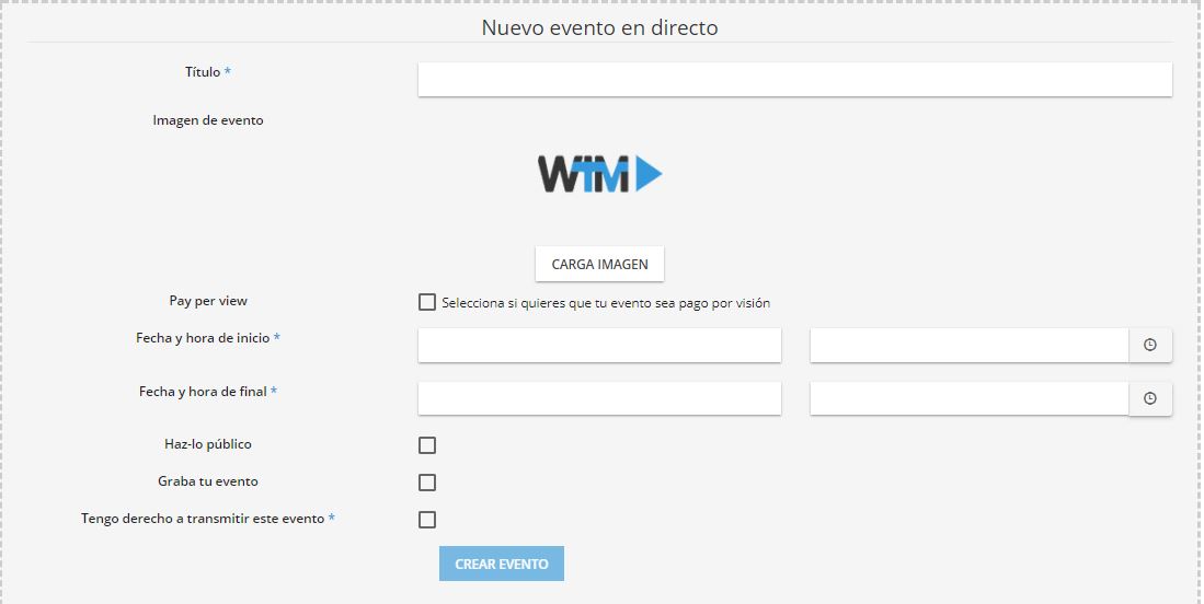 wimlivecreaeventoes | WimTV Support Platform
